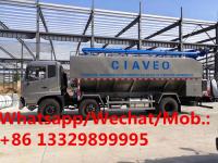 China Customized Dongfeng new 30cbm 15tons animal feed transported vehicle for sale, HOT SALE! chick feed pellet tanker truck for sale