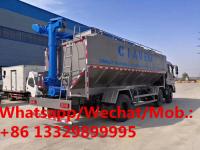 China Customized Dongfeng new 30cbm 15tons animal feed transported vehicle for sale, HOT SALE! chick feed pellet tanker truck for sale