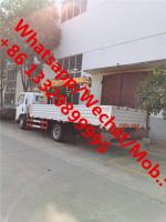 China customized ISUZU brand 700P new mobile Japan truck with telescopic crane 5 ton for sale, cargo truck with crane boom for sale
