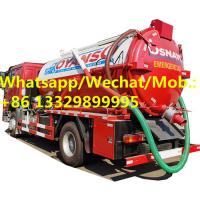 China Customized CLW brand HOWO RHD 8CBM vacuum suction truck for sale, good price HOWO sewage suction truck for sale for sale
