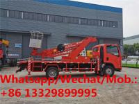 China HOT SALE! ISUZU brand 14m telescopic aerial working platform truck, Best price ISUZU overhead working truck for sale for sale