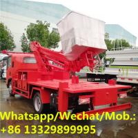China HOT SALE! ISUZU brand 14m telescopic aerial working platform truck, Best price ISUZU overhead working truck for sale for sale