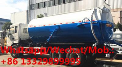 China Hot Selling Dongfeng 6x4 18CBM Vacuum Sewage Suction Truck, High quality and best price vacuum tanker truck for sale for sale