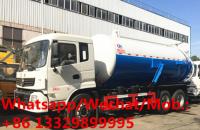 China Hot Selling Dongfeng 6x4 18CBM Vacuum Sewage Suction Truck, High quality and best price vacuum tanker truck for sale for sale