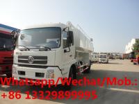 China HOT SALE! Dongfeng tianjin 4*2  170hp 12CBM bulk feed transported truck, customized 12cbm 6tons animal feed pellet truck for sale