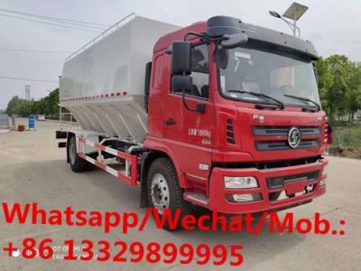 China cheaper price SHACMAN Brand 160hp diesel 16cbm-18cbm bulk feed truck for sale, poultry animal feed transported truck for sale