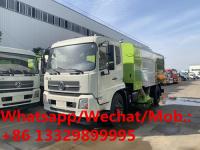 China new dongfeng dry-type street sweeper for sale, best price new designed road sweeping truck for sale for sale