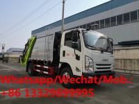 China High quality JMC brand diesel 7cbm compacted garbage truck for sale, Hot sale! cheaper wastes collecting vehicle for sale