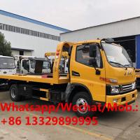 China new manufactured JAC brand 4*2 LHD 3T flatbed wrecker towing truck for sale, Best price road breakdown repair vehicle for sale