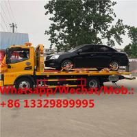 China new manufactured JAC brand 4*2 LHD 3T flatbed wrecker towing truck for sale, Best price road breakdown repair vehicle for sale