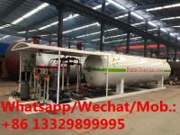 China HOT SALE! best price 20cbm skid lpg gas refilling station with double filling scales, skid lpg tanker with scales for sale