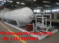 China HOT SALE! best price 20cbm skid lpg gas refilling station with double filling scales, skid lpg tanker with scales for sale
