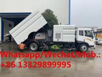 China FAW brand RHD diesel road sweeeping vehicle for sale, Factory sale good price street sweeper vehicle for sale