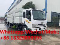 China FAW brand RHD diesel road sweeeping vehicle for sale, Factory sale good price street sweeper vehicle for sale