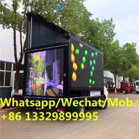 China High quality customized Mobile LED advertising screen for sale, 3 sides full color Mobile LED screen mounted on truck for sale