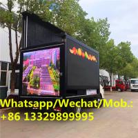 China High quality customized Mobile LED advertising screen for sale, 3 sides full color Mobile LED screen mounted on truck for sale