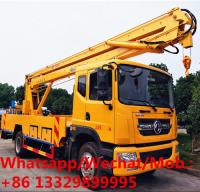 China new face dongfeng 4*2 LHD D9 18m-22m hydraulic aerial working platform truck for sale, best price overhead working truck for sale