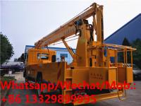 China new face dongfeng 4*2 LHD D9 18m-22m hydraulic aerial working platform truck for sale, best price overhead working truck for sale