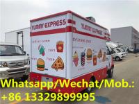 China High quality and best price Forland Brand 4*2 gasoline mobile food van truck for sale, Mobile vending cart for sale
