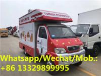 China High quality and best price Forland Brand 4*2 gasoline mobile food van truck for sale, Mobile vending cart for sale