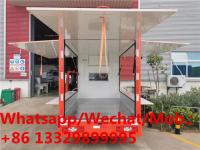 China High quality and best price Forland Brand 4*2 gasoline mobile food van truck for sale, Mobile vending cart for sale