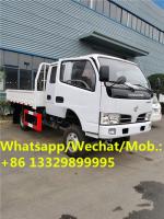 China good price LHD dongfeng small 4WD double cabin dropside lorry truck 3 ton for sale, 3-5T cargo lorry transported truck for sale