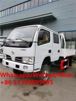 China good price LHD dongfeng small 4WD double cabin dropside lorry truck 3 ton for sale, 3-5T cargo lorry transported truck for sale