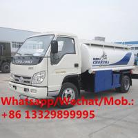 China Best price foton diesel fuel refilling oil refuel mobile fuel dispenser tank truck for hot sale, bulk oil tanker truck for sale