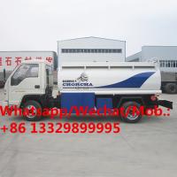 China Best price foton diesel fuel refilling oil refuel mobile fuel dispenser tank truck for hot sale, bulk oil tanker truck for sale