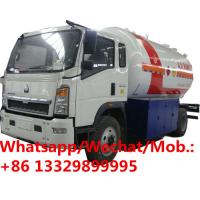 China Best price china mini 2.5 metric tonnes howo lpg gas distribution tanker truck 5000 liter for sale, lpg gas tanker truck for sale