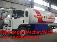 China Best price china mini 2.5 metric tonnes howo lpg gas distribution tanker truck 5000 liter for sale, lpg gas tanker truck for sale