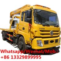 China High Quality DongFeng 8 Tons Rollback Wrecker Truck Mounted Crane Sale , for sale