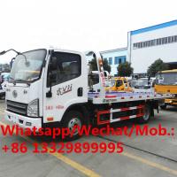 China Factory sale good price FAW 6 wheels 3tons breakdown repair vehicle for sale, HOT SALE! wrecker towing truck for sale