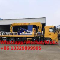 China High quality and best price flatbed wrekcer towing truck with crane boom for sale, 8 Ton Breakdown Wrecker Tow Truck for sale