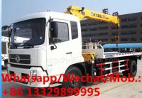 China High quality and best price flatbed wrekcer towing truck with crane boom for sale, 8 Ton Breakdown Wrecker Tow Truck for sale