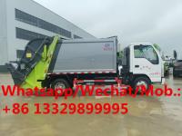 China ISUZU LHD 5cbm 120hp diesel Euro 6 garbage compactor truck for sale, good price ISUZU 3-4tons compacted garbage truck for sale