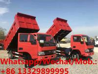 China Best price YUEJIN brand 130hp diesel 4tons dump tipper truck for sale, HOT SALE! stone and coal transported vehicle for sale