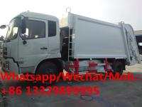 China Factory sale best price dongfeng 4*2 LHD 10cbm-12cbm-14cbm compacted garbgae truck. rear laoder garbage truck for sale for sale