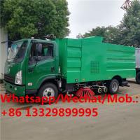 China Customized SHACMAN brand diesel road sweeper and washing vehicle for sale, Cheaper street sweeping truck for sale for sale