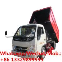 China Foton 4x2 small 4 ton street sweeper vacuum cleaner road sweeper cleaning truck for sale, cheapest street sweeper for sale