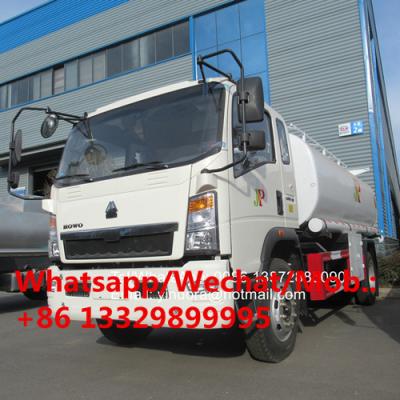 China HOT SALE! SINO TRUK HOWO 10cbm-15cbm fuel tanker truck, High quality best price oil dispensing vehicle for sale, for sale
