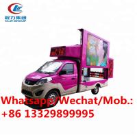 China Cheapest FOTON mini led advertising campaign trucks for sale,HOT SALE! Gasoline engine mobile LED advertising vehicle for sale