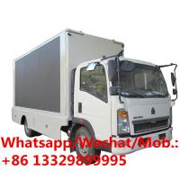 China new waterproof outdoor P4/P5/p6 mobile LED advertising truck for sale, Best price screen box howo p6 led truck for sale for sale