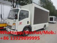 China new waterproof outdoor P4/P5/p6 mobile LED advertising truck for sale, Best price screen box howo p6 led truck for sale for sale