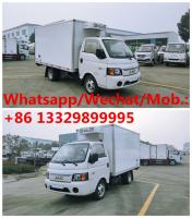 China Cheapest gasoline engine refrigerated minivan for sale, HOT SALE! New Jac 4*2 LHD 1T gasoline cold van box truck for sale