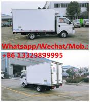 China Cheapest gasoline engine refrigerated minivan for sale, HOT SALE! New Jac 4*2 LHD 1T gasoline cold van box truck for sale