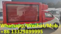 China FOTON xiangling V1 single cab gasoline Mobile LED advertising truck for sale, best price mobile LED screen vehicle for sale