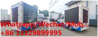 China FOTON double cabs gasoline engine mobile LED advertising truck for sale, Best price FOTON outdoor LED screen vehicle for sale