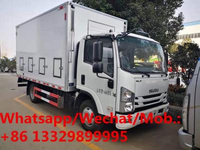 China ISUZU brand 600P 4*2 LHD 120hp Euro 5 day old chick transported truck for sale, Cheaper baby chick van vehicle for sale for sale