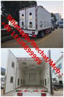 China ISUZU brand 600P 4*2 LHD 120hp Euro 5 day old chick transported truck for sale, Cheaper baby chick van vehicle for sale for sale